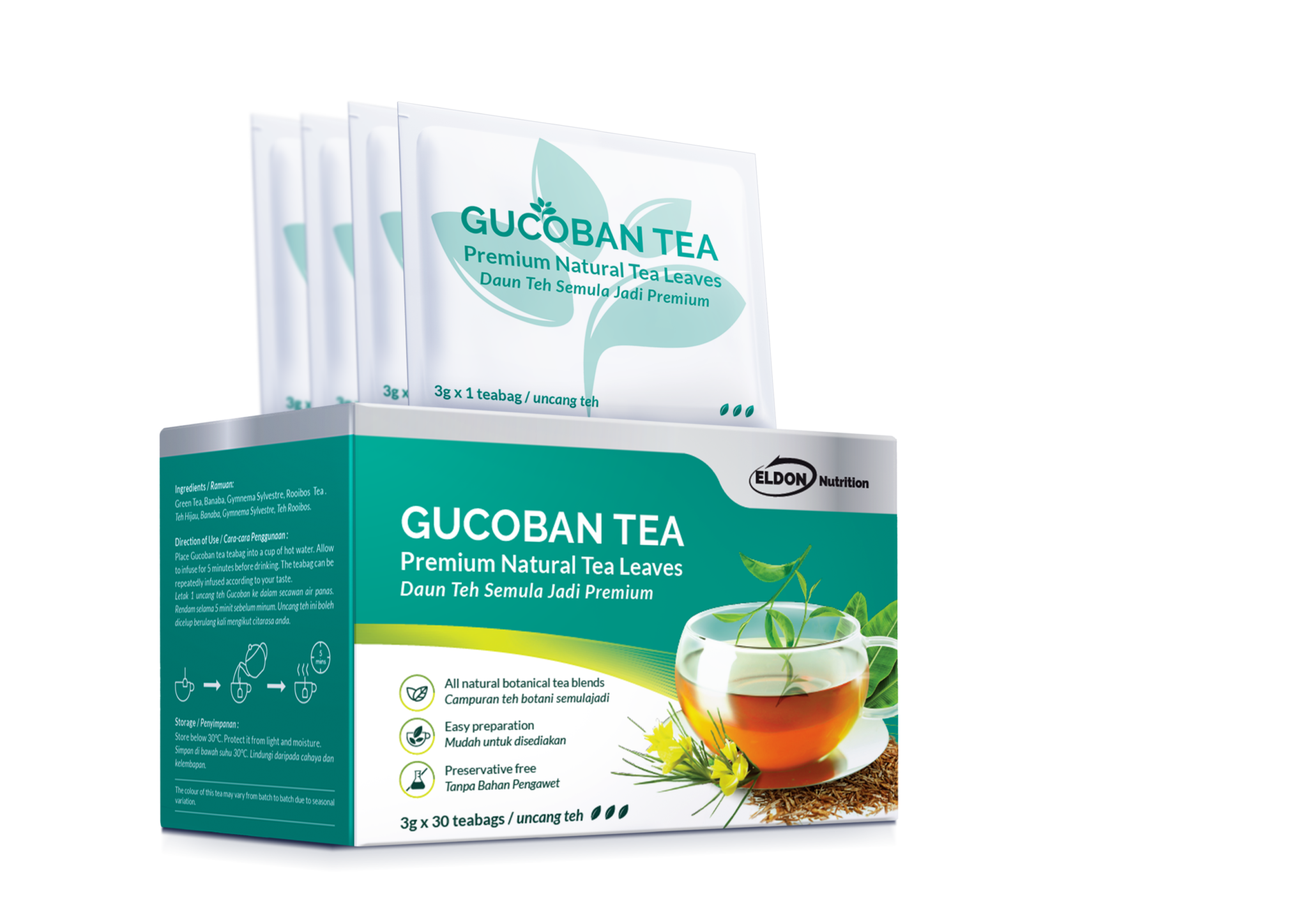 Eldon Nutrition Gucoban Tea - Eldon Healthcare