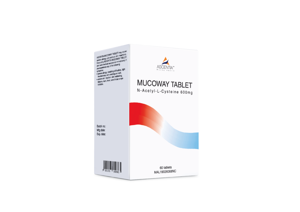 Mucoway Tablets by Ascentia - Eldon Healthcare Malaysia