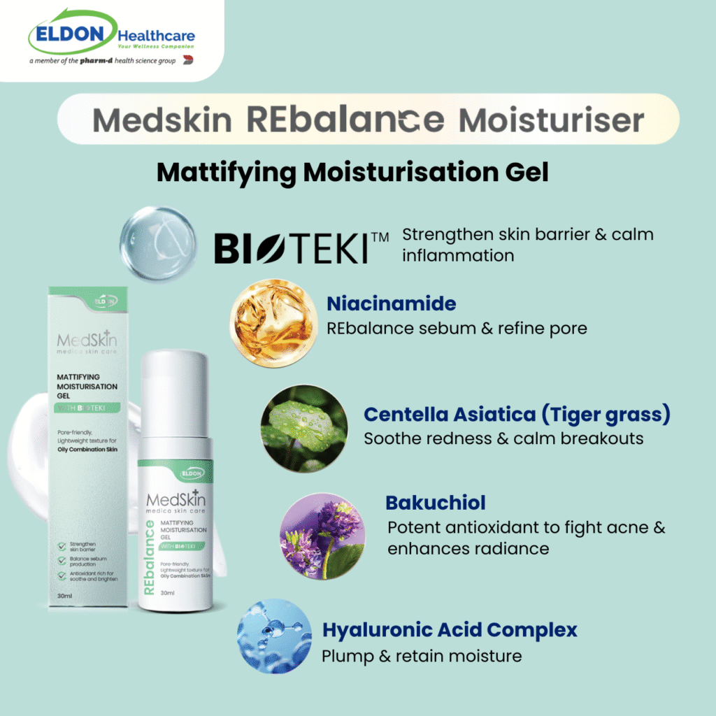 Eldon Medskin Mattifying Moisturisation Gel (Combination & Oily Skin ...